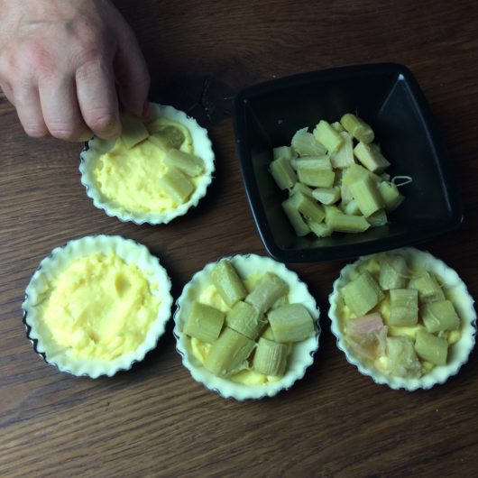 Tartelettes à la rhubarbe