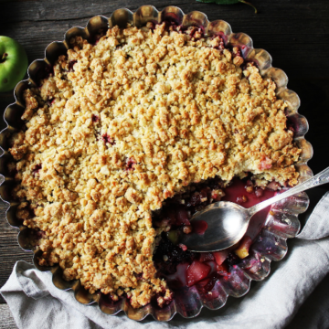 Crumble aux fruits rouges congelés
