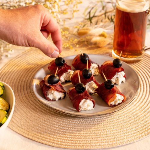 Amuse-bouche au jambon de Sanglier et fourme d’Ambert