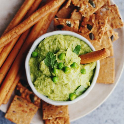 Houmous de petits pois - recette blog Pourdebon.com