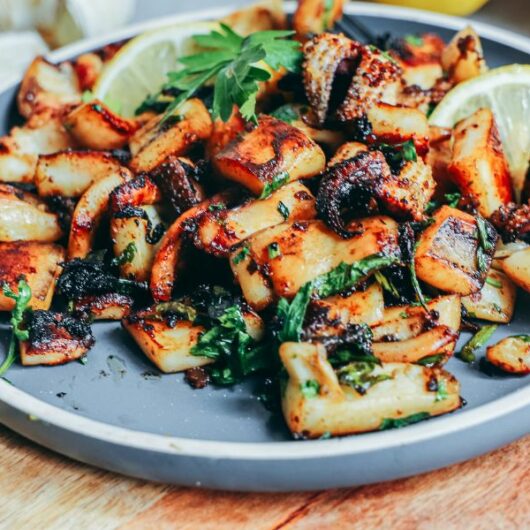 Seiche en persillade - recettes blog Pourdebon.com