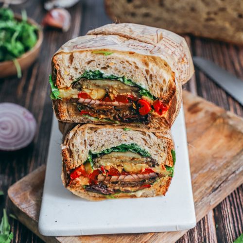 Sandwich végétarien aux légumes rôtis - Blog Pourdebon.com