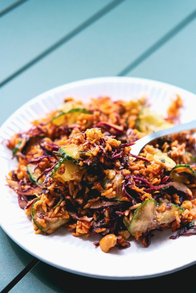 Salade de riz croustillant - Blog de Pourdebon.com