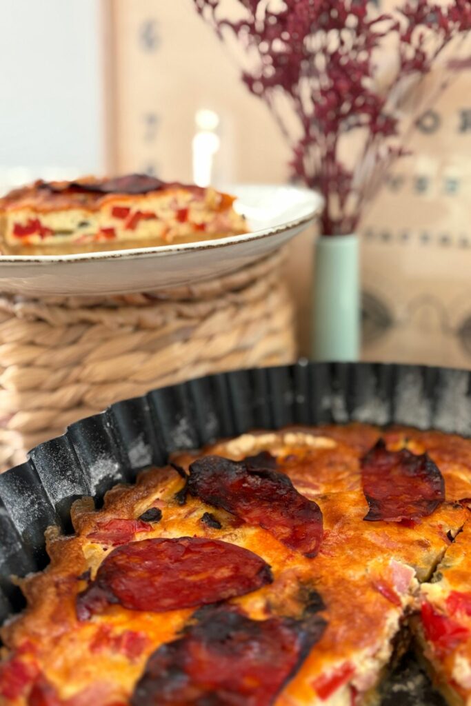 Quiche au chorizo et au poivron de Julie - Blog de Pourdebon.com