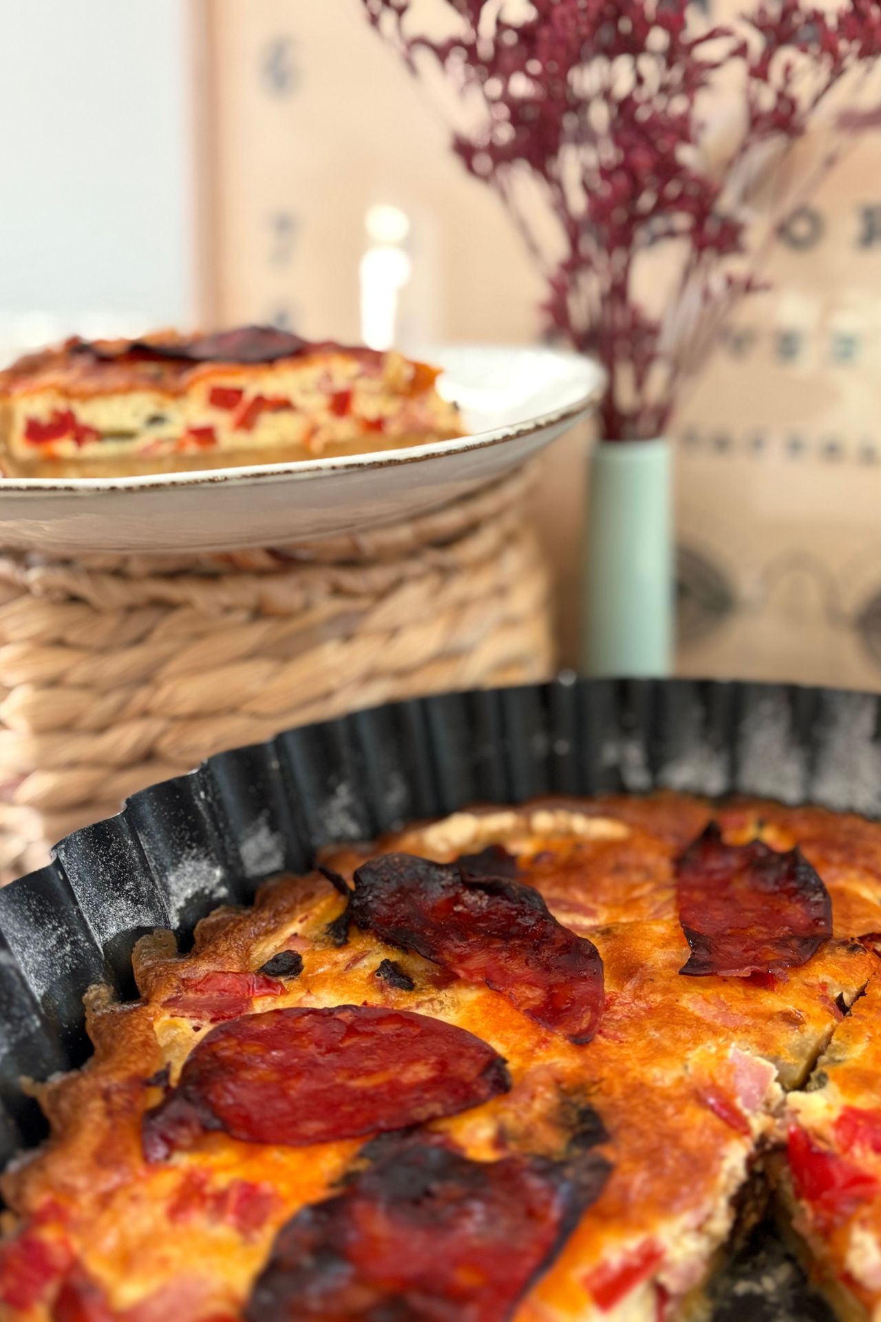 Quiche au chorizo et au poivron de Julie - Blog de Pourdebon.com